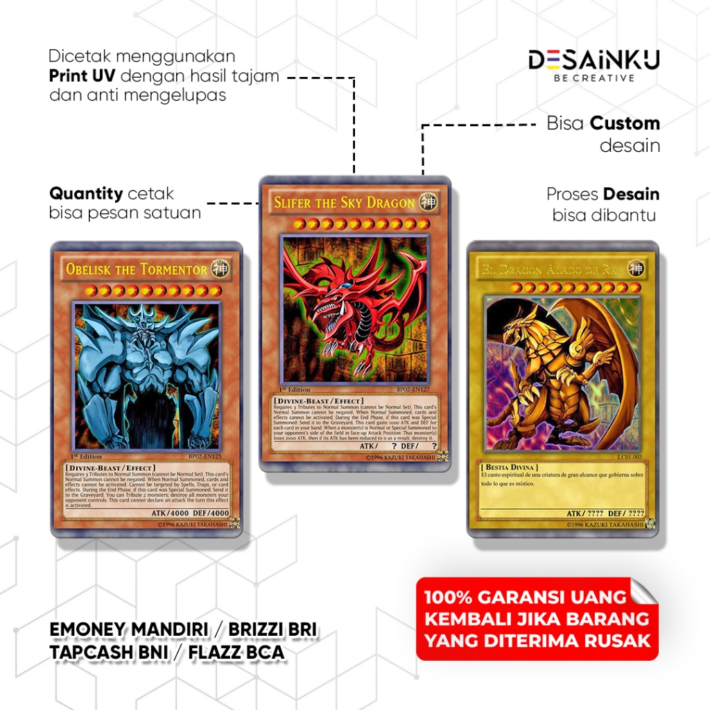 Jual Emoney/Tap Cash/Flazz/Brizzi/ YU-GI-OH! CARD MONSTER / CARD DECK ...