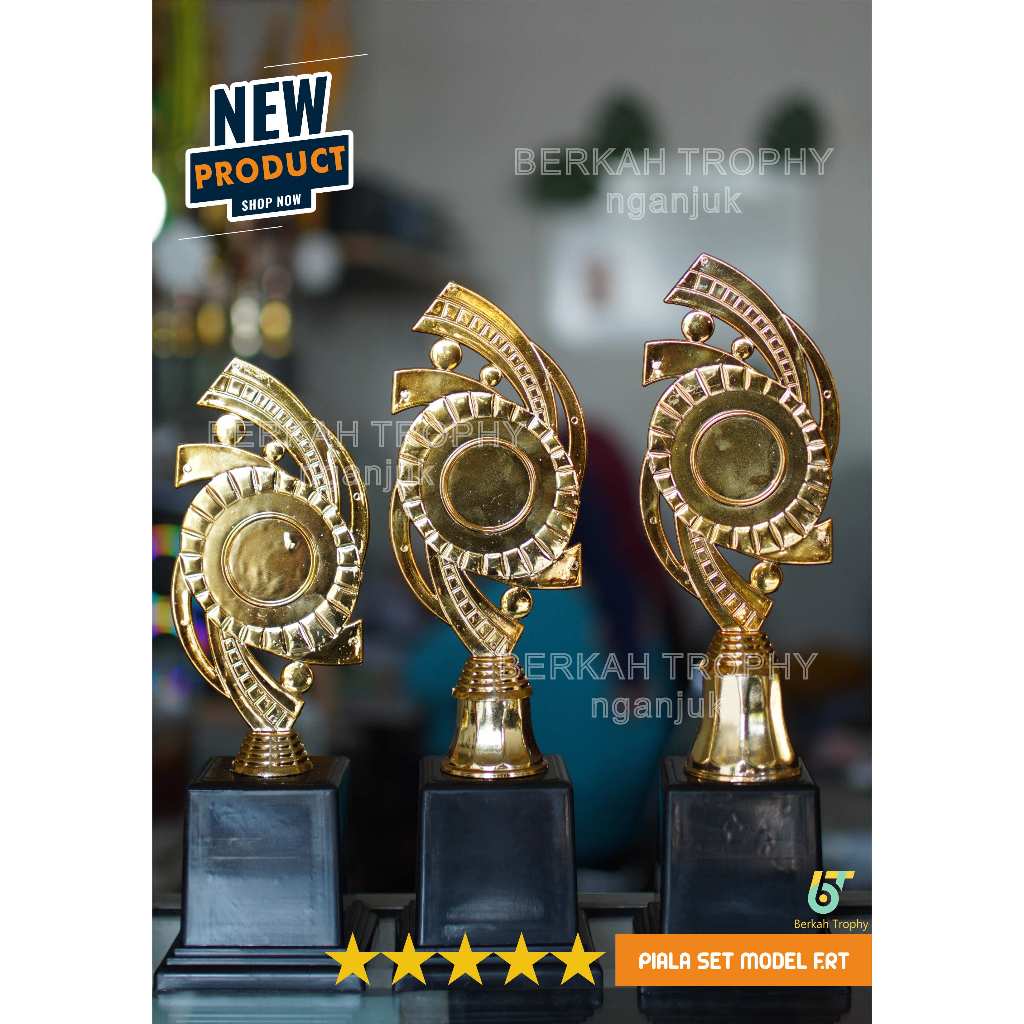 Jual Piala Ring Set Lomba Juara 123 Murah ( PIALA KODE F. RT 1 SET ) | Shopee Indonesia