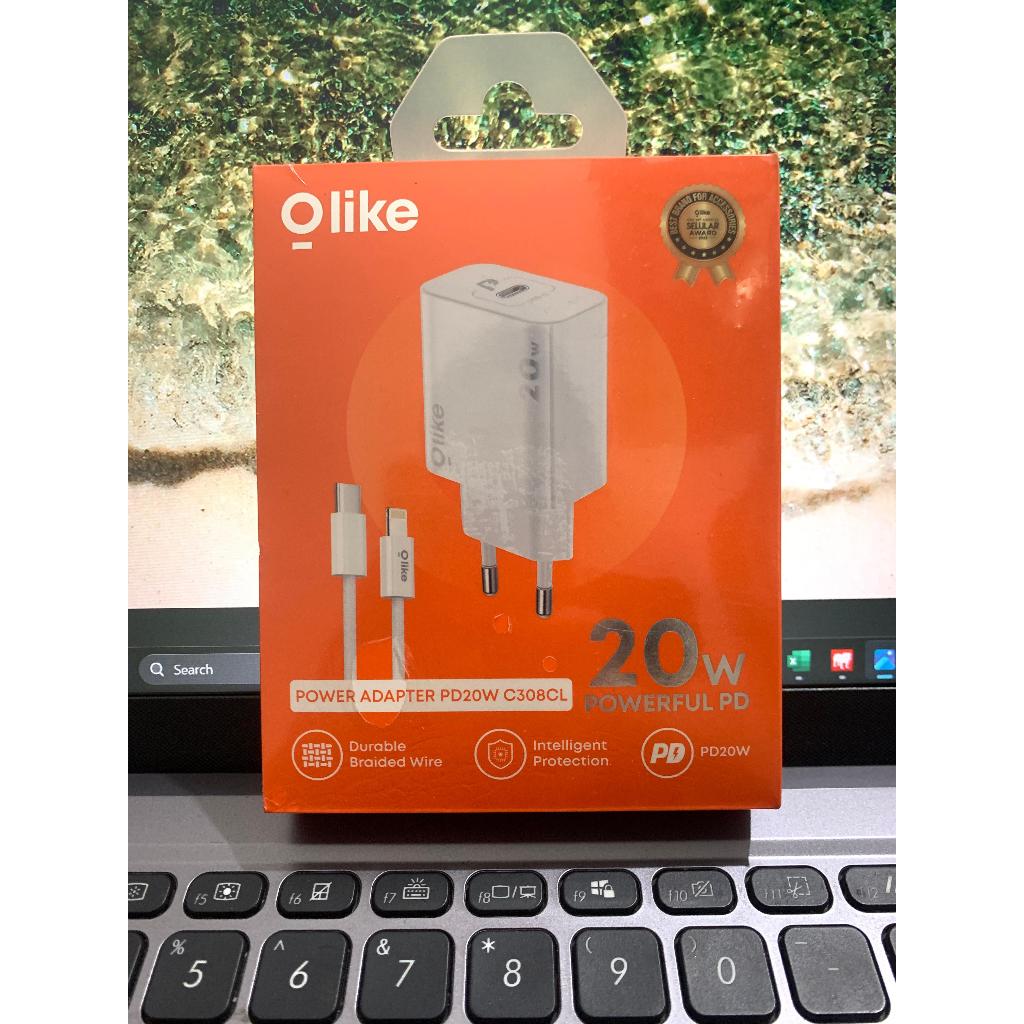 Jual OLIKE Charger SET C308CC Type-C To Type-C 25W / C308CL Type-C To ...
