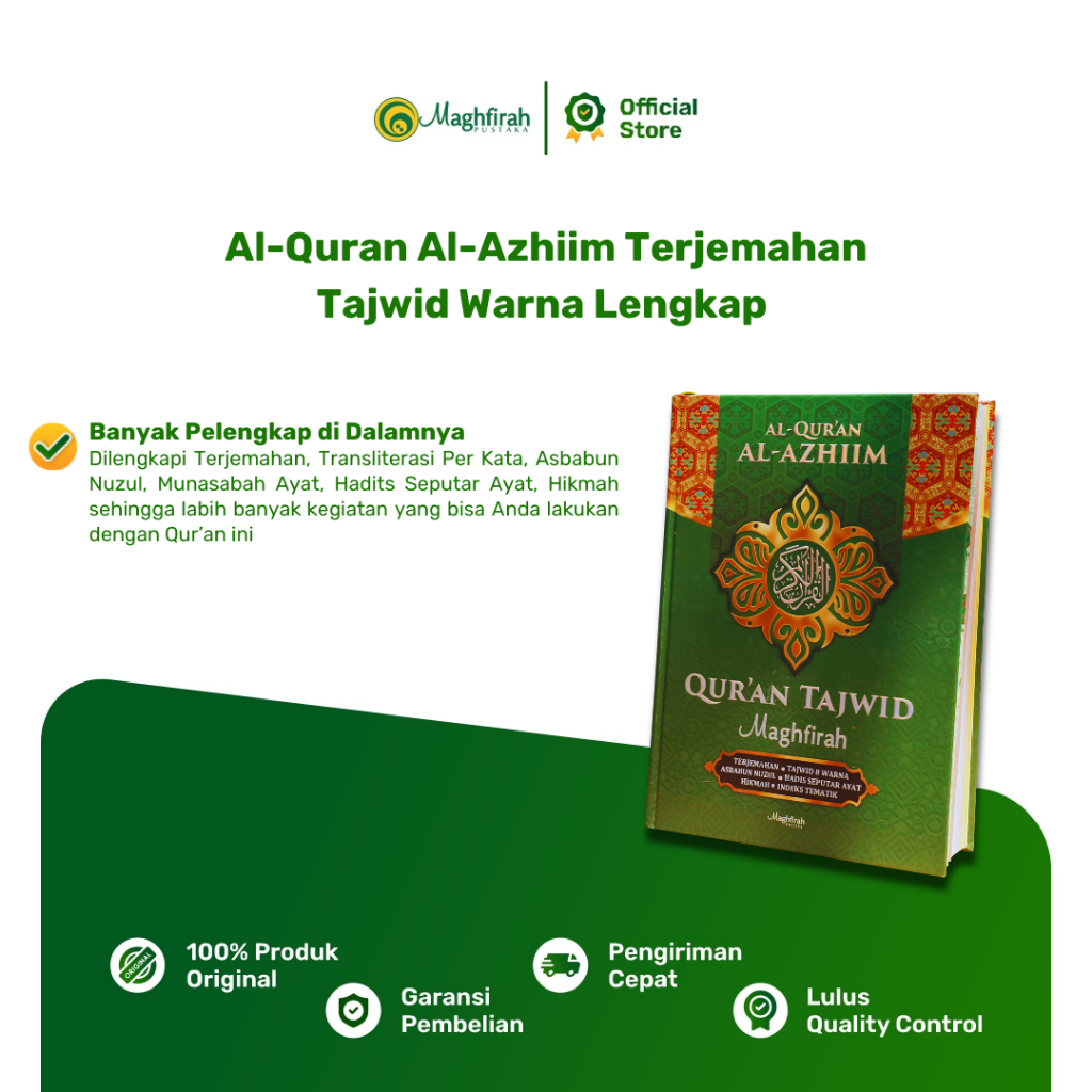 Jual Maghfirah Pustaka Al-Azhiim Mushaf AlQuran A4 Ukuran Besar Lansia ...