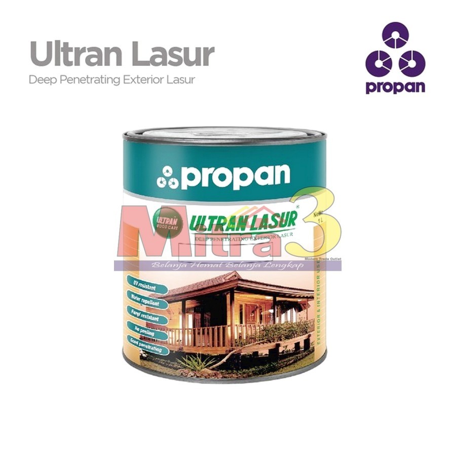 Jual ULTRAN LASUR EL-501 Natural 1L / Cat Politur Plitur Kayu CLEAR 1 ...