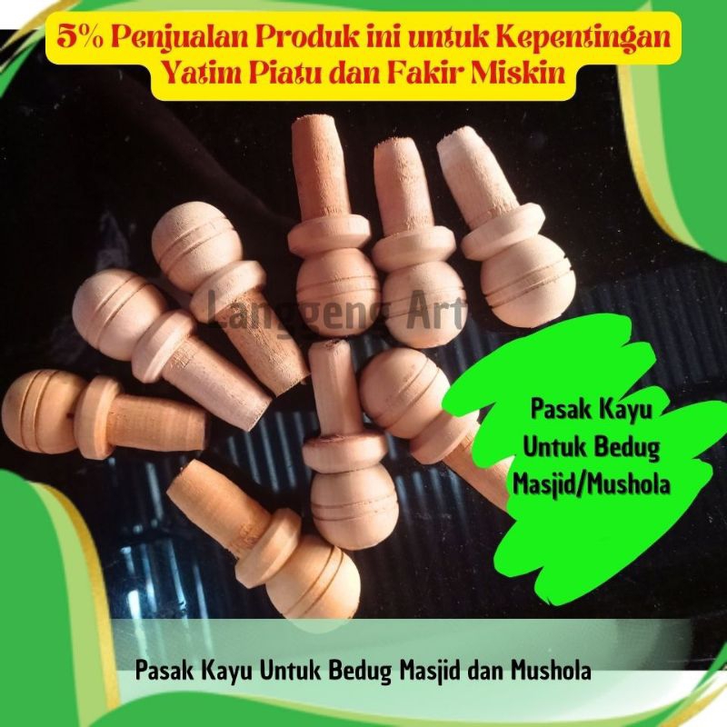Jual PASAK KAYU BEDUG Pemasangan Kulit Bedug Masjid Mushola | Shopee ...