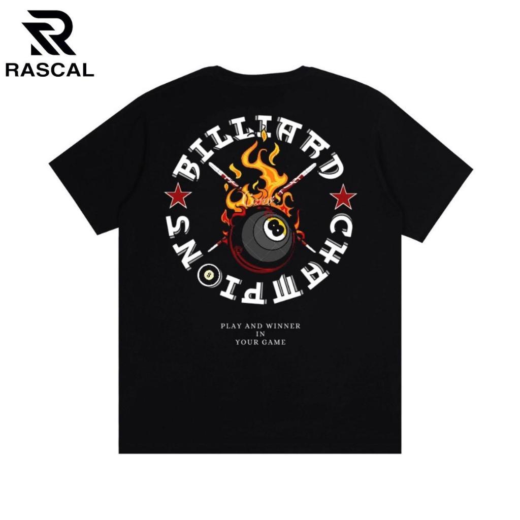 Jual RASCAL T-Shirt black billiard unisex pria dan wanita cotton 24s ...