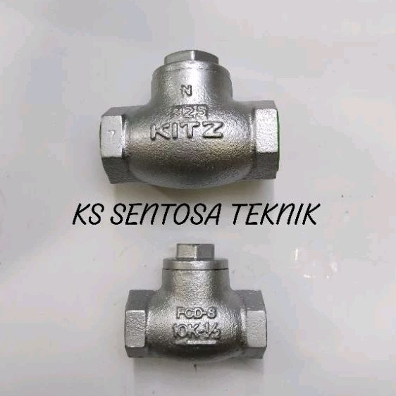 Jual Lift check valve kitz Cast iron drat 1 1 /2" inch / Check valve ...