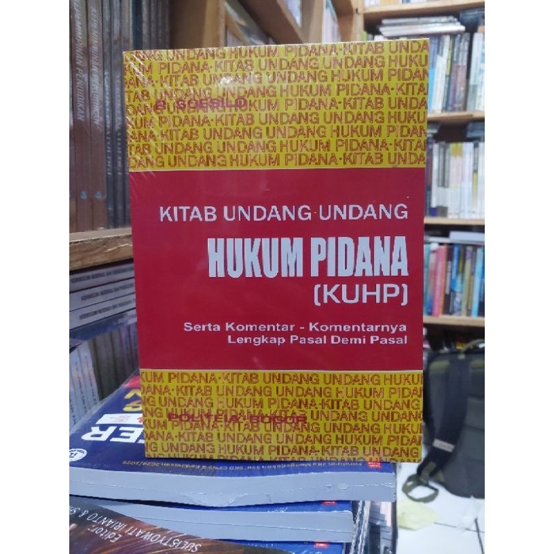 Jual BUKU KITAB UNDANG-UNDANG HUKUM PIDANA [KUHP] R SOESILO | Shopee Indonesia