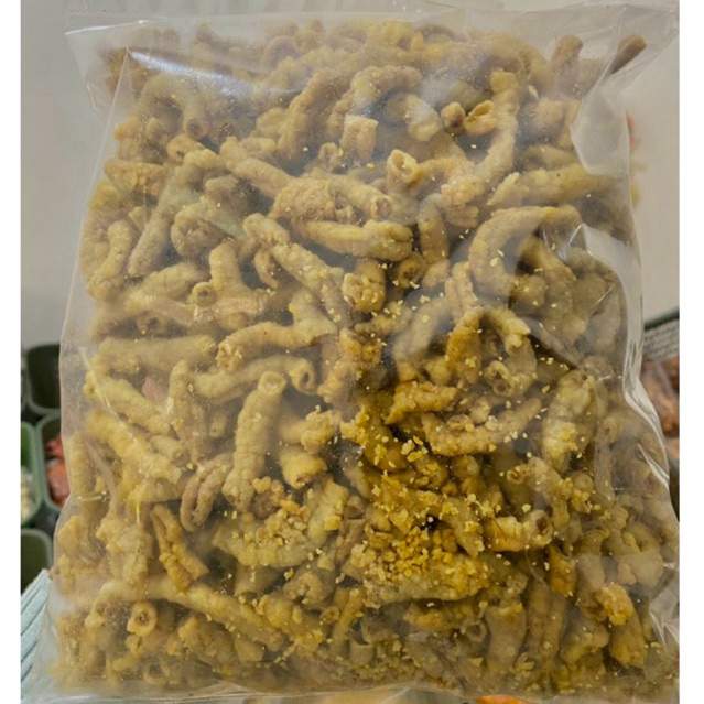 Jual usus krispy 1kg / kripik usus 1 kg / keripik usus 1 kg / kripik ...