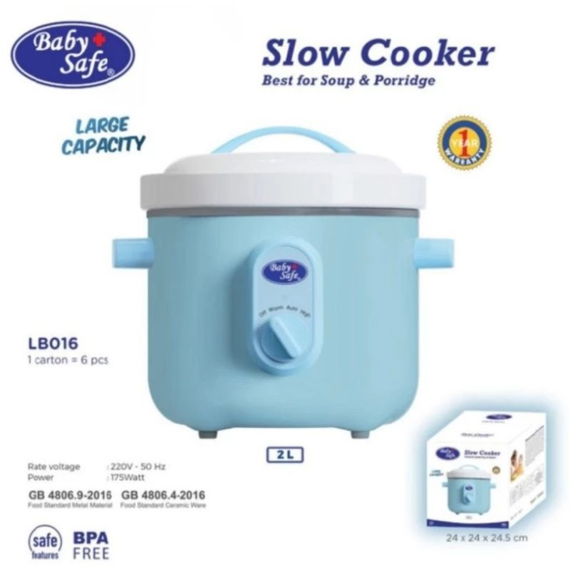 Jual Baby Safe Slow Cooker 2L (Best for soup & porridge) | Shopee Indonesia
