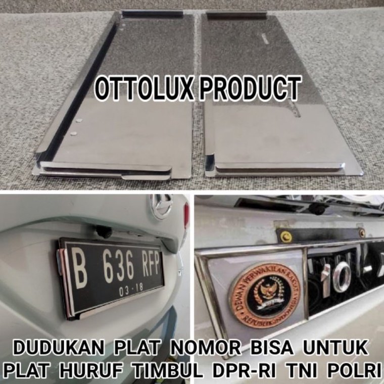 Jual SALEE Dudukan plat nomor mobil Stainles yang tebal bisa untuk plat ...