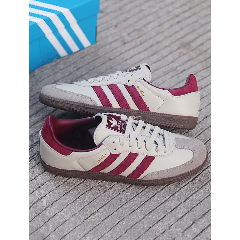 Jual ADIDAS SAMBA OG PUTTY GREY MAROON BNIB RESMI ID1482 | Shopee Indonesia