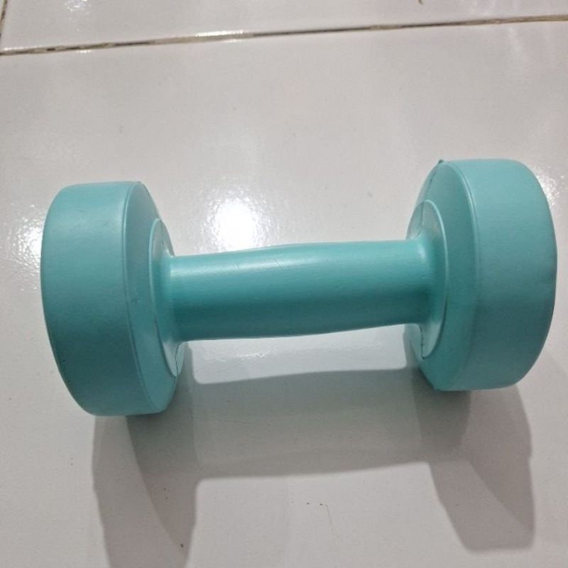 Jual DAMBEL / BARBEL PLASTICK 1KG WARNA | Shopee Indonesia