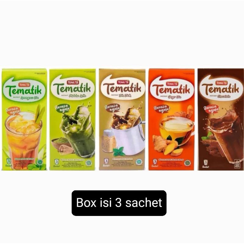 Jual Tong Tji Tematik Instant Minuman Serbuk Teh Instan Box Isi 3 ...