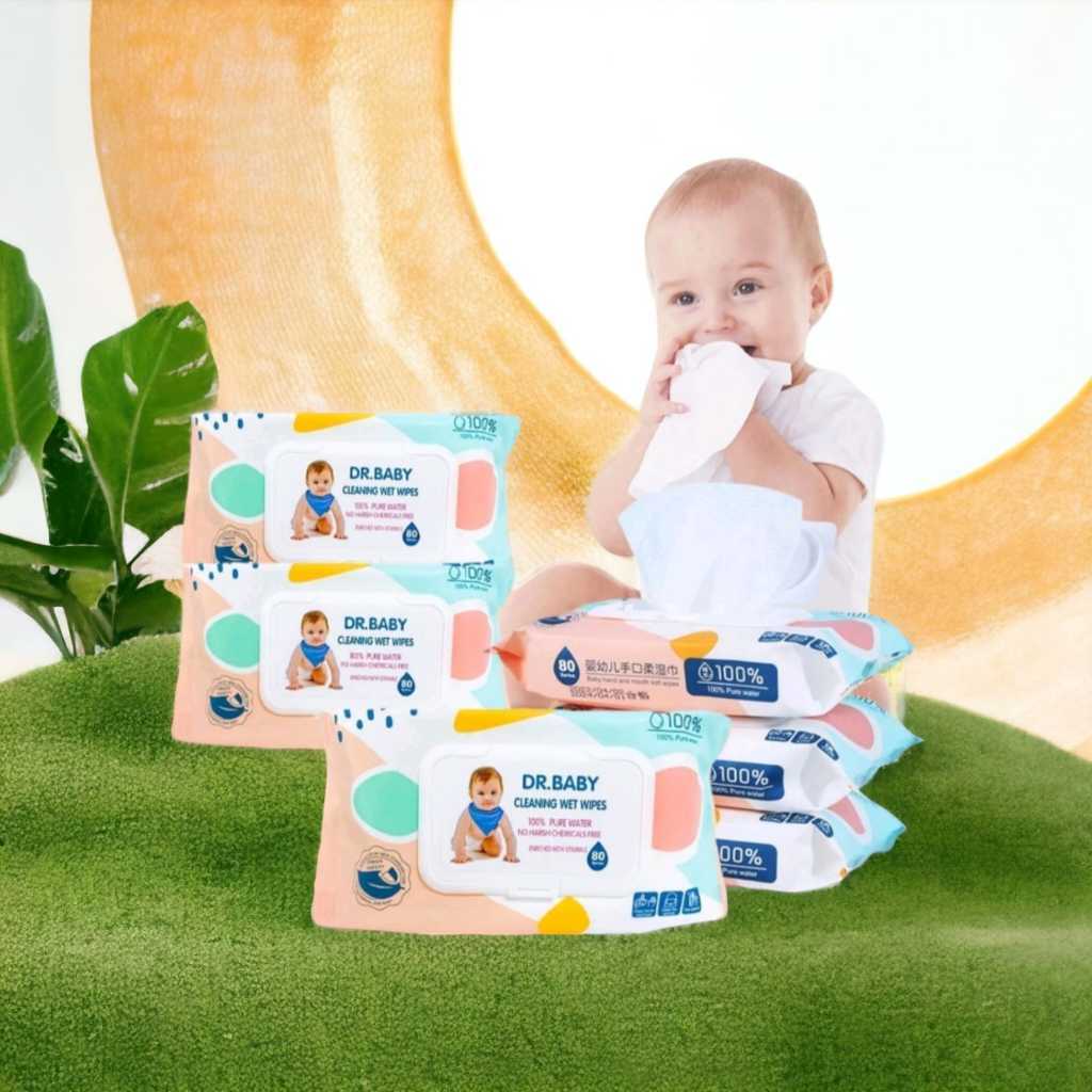 Jual [[COD]] TISU BASAH BAYI ISI 80 LEMBAR TISSUE BASAH DR BABY MURAH ...
