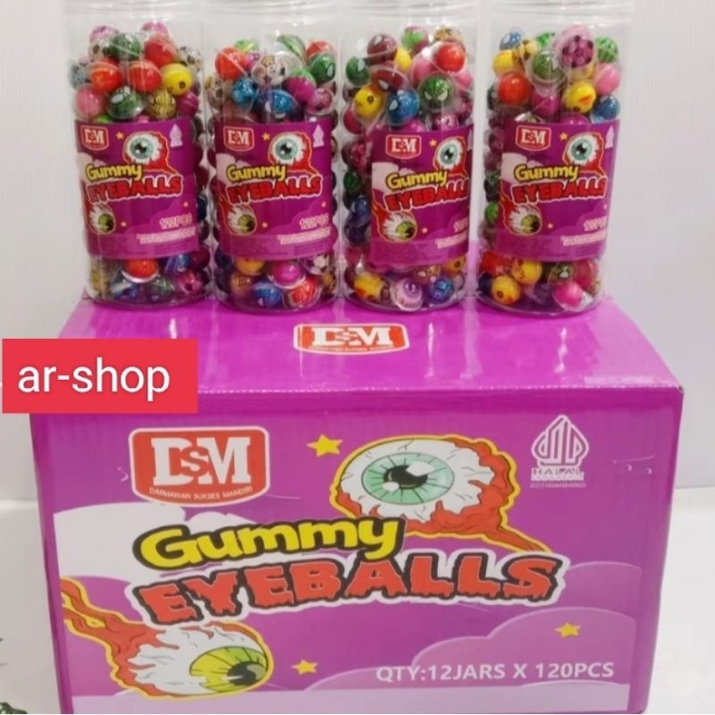 Jual PERMEN GUMMY LUNAK BULAT TOPLES ISI 120 pcs | Shopee Indonesia