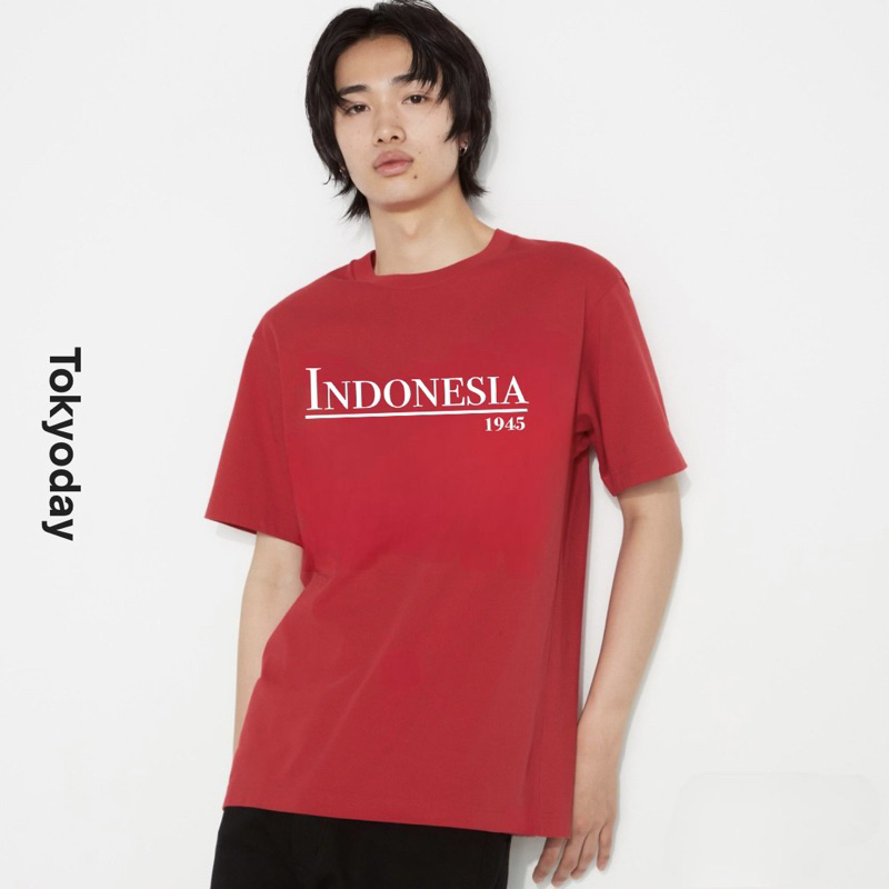 Jual Kaos Merah Putih INDONESIA Kemerdekaan Tahun 1945 / Kaos 17 ...