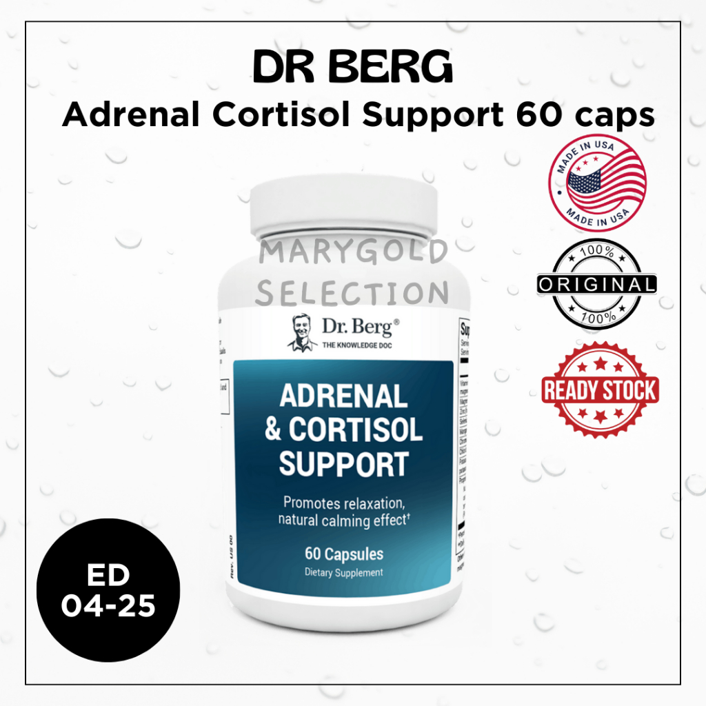 Jual Dr Berg Adrenal & Cortisol Support with ashwagandha, 60 kapsul ...