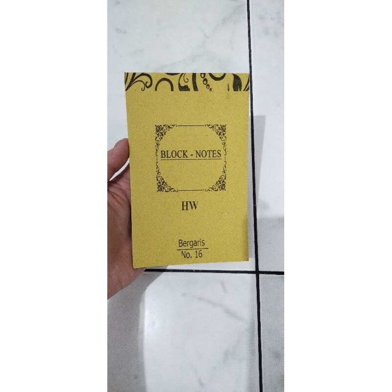 Jual BUKU NOTES / BLOCK NOTES NO.16 GARIS MEREK HW PER PCS | Shopee ...