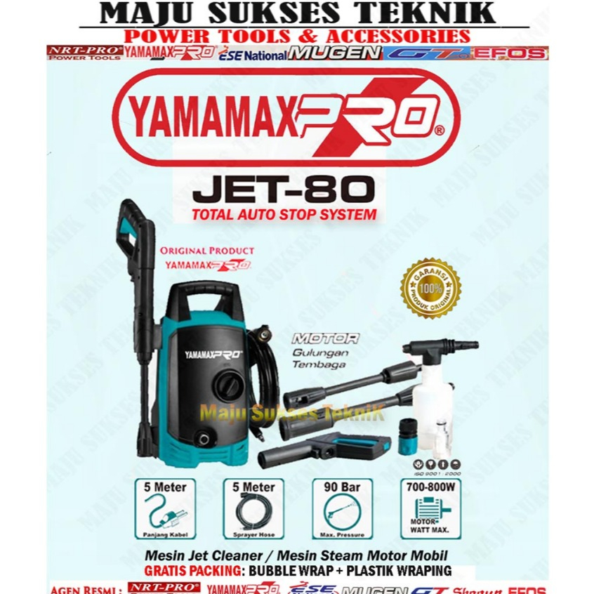 Jual Mesin Jet Cleaner Steam Cuci Mobil Motor AC Auto Stop Jet80 High ...