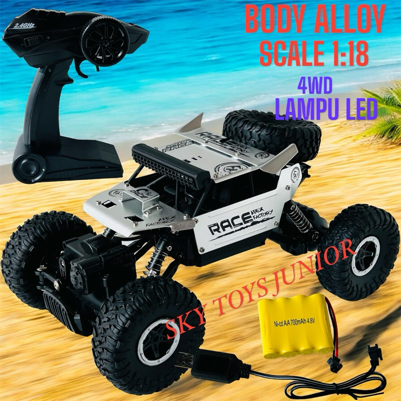 Jual MOBIL RC SCALE 1:18 BODY ALLOY 4WD MAINAN ANAK MOBIL REMOTE RACE APEX FACTORY MONSTER TRUCK ...