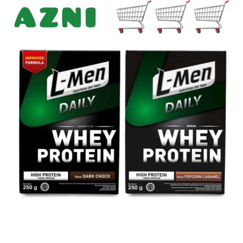 Jual L-MEN DAILY WHEY PROTEIN 250 Gram - Susu Bubuk Tinggi Protein ...