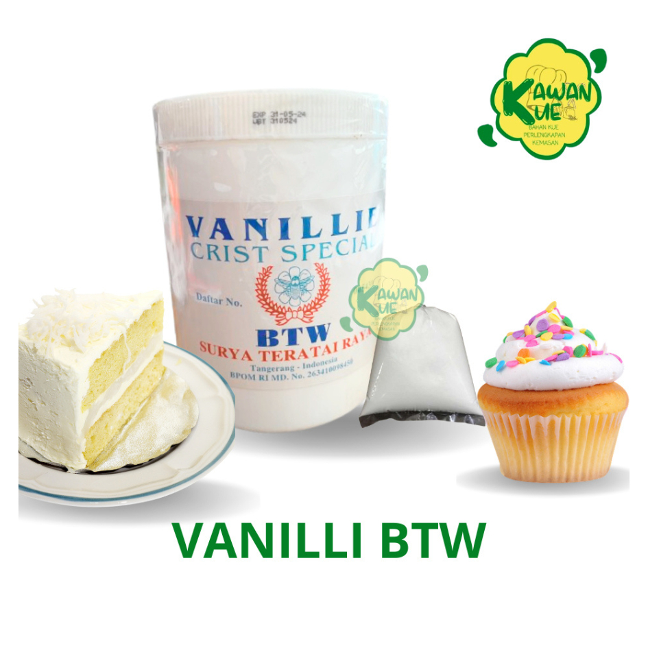 Jual BUBUK VANILI TIMBANG KEMASAN 500 GR MERK BTW & CW / VANILI BUBUK ...