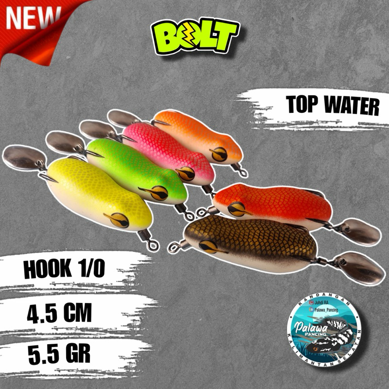 Jual Softfrog Si Jalang / Bolt Lure Gabus Toman new Model | Shopee ...