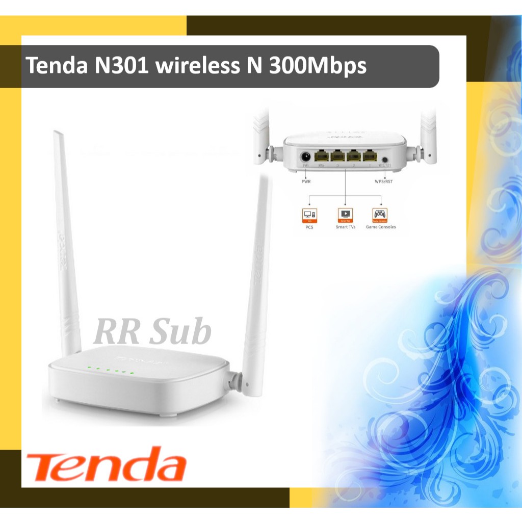 Jual Tenda N301 Wireless N Router 300Mbps - Wireless Indoor Router ...