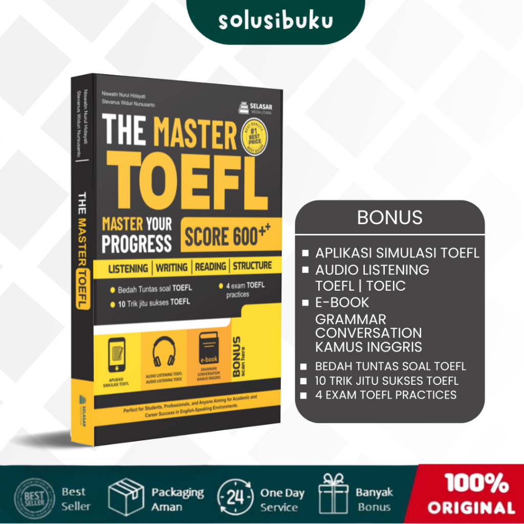 Jual Buku The Master TOEFL Score 600++ (Selasar Media Utama) | Shopee ...