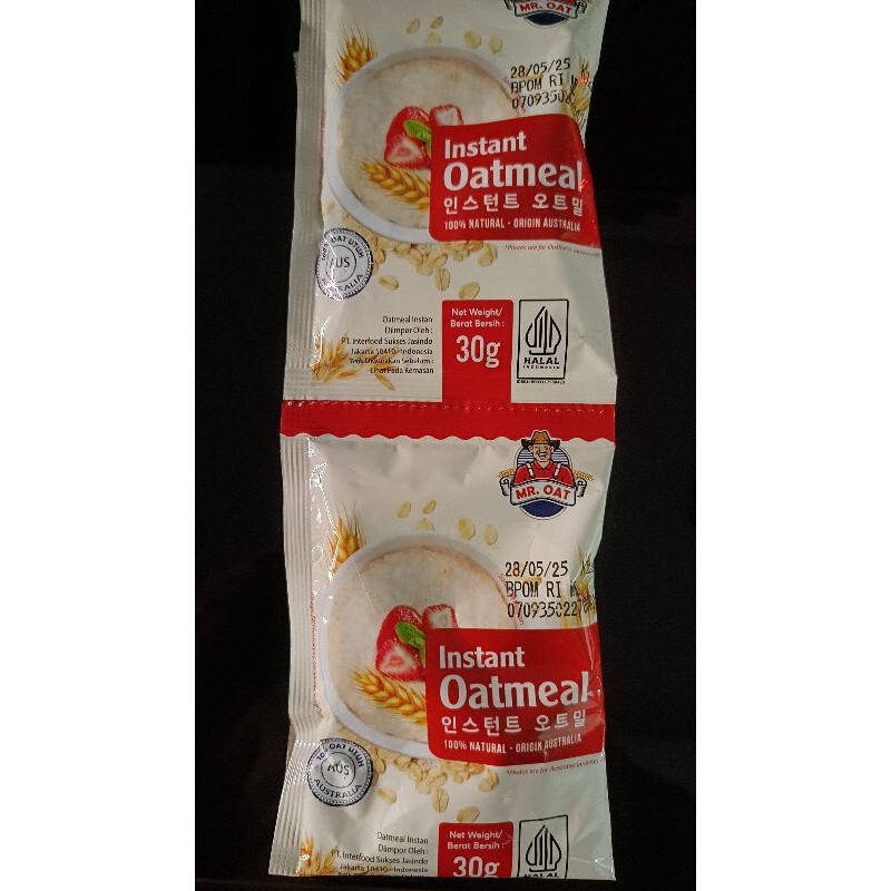 Jual Oatmeal Mr Oat sachet | Shopee Indonesia