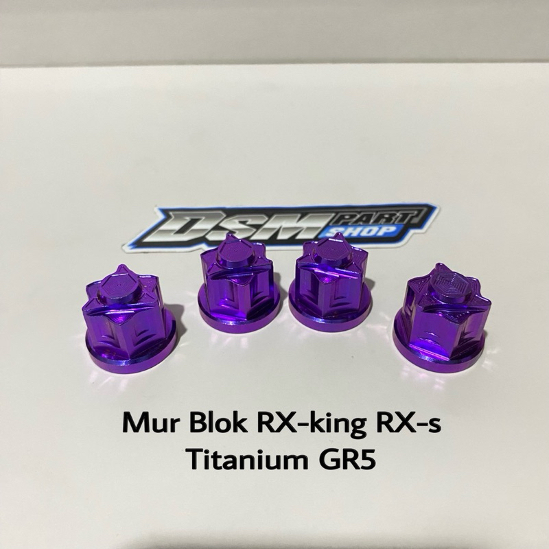 Jual Mur blok Mesin Rx king Rxs Titanium GR5 (HARGA 4 BIJI) | Shopee ...