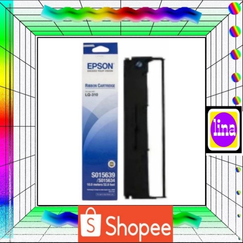 Jual Ribbon Cartridge Epson LQ310 / LQ-310 Black pita & rumahnya Ori ...