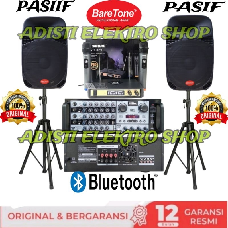 Jual Paket Sound System Lapangan BARETONE 15 inch Outdoor Bluetooth ...