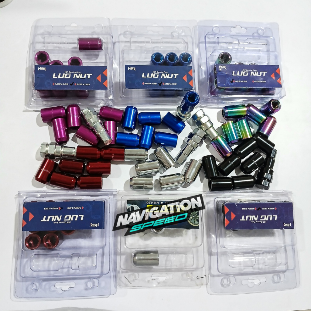Jual Mur Roda L Racing HSR Baut Roda Mobil 1,5/1,25 Model Type Seneka ...
