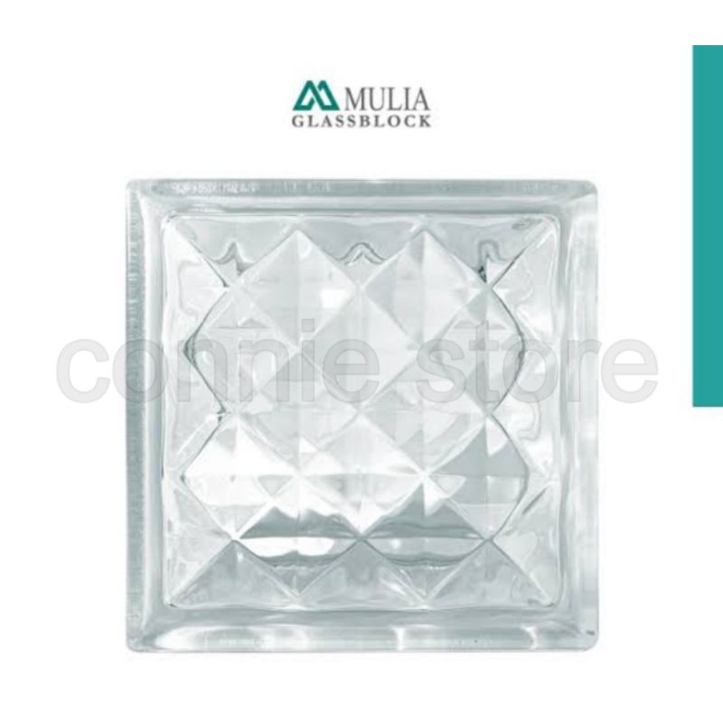 Jual Glass Block Mulia Diamond 20x20 1dus isi 6pcs kaca penerang cahaya ...