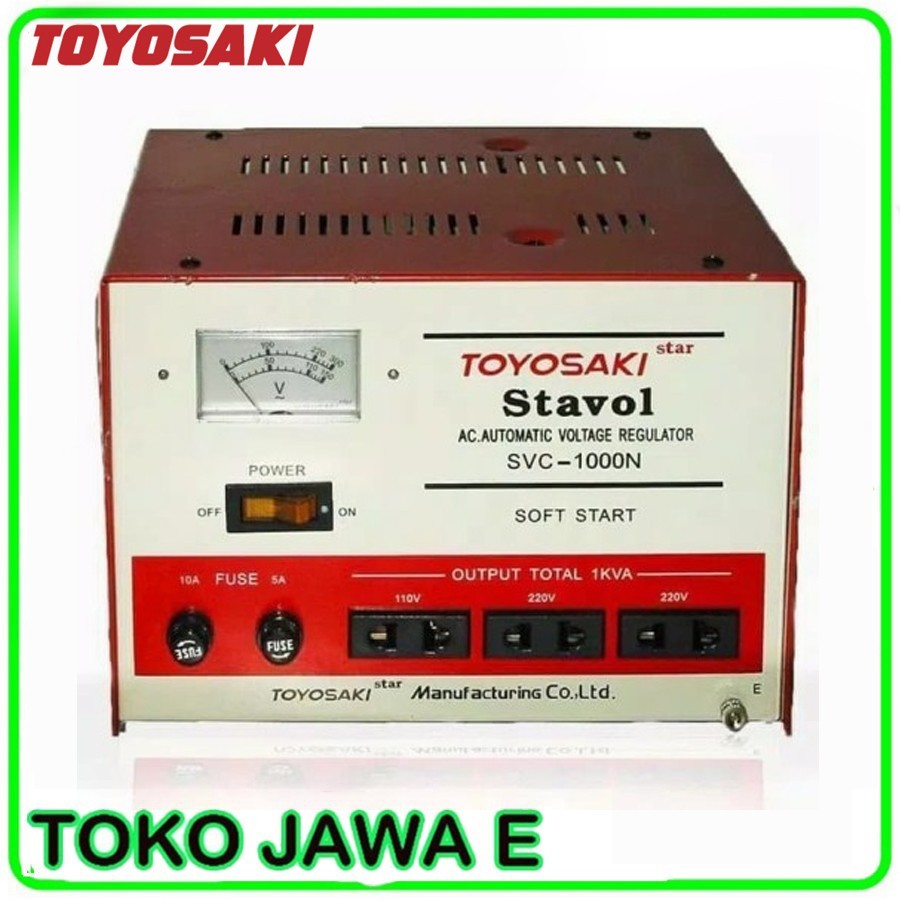 Jual STAVOL STABILIZER TOYOSAKI 500W - 1000W Stabilizer Alat Penstabil ...