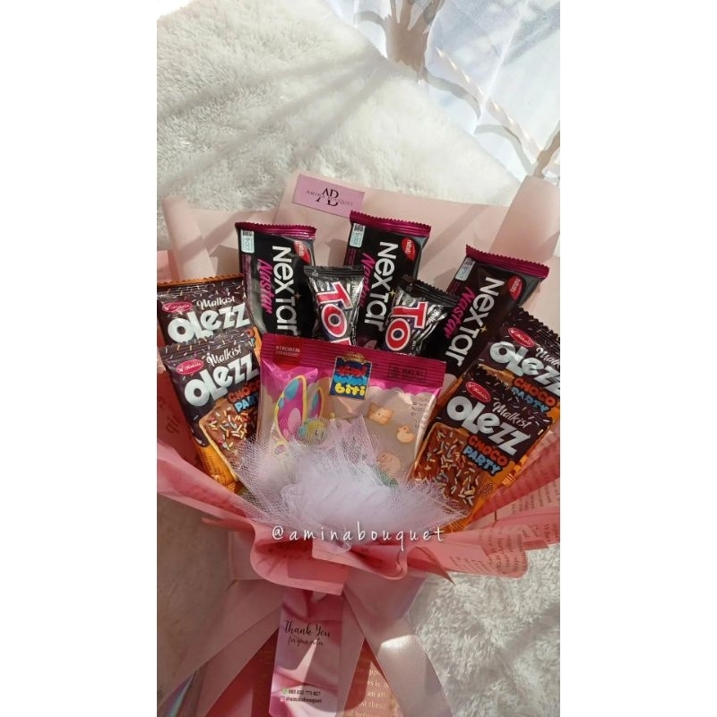 Jual BUKET JAJAN | SNACK BOUQUET WISUDA ULANG TAHUN | Shopee Indonesia