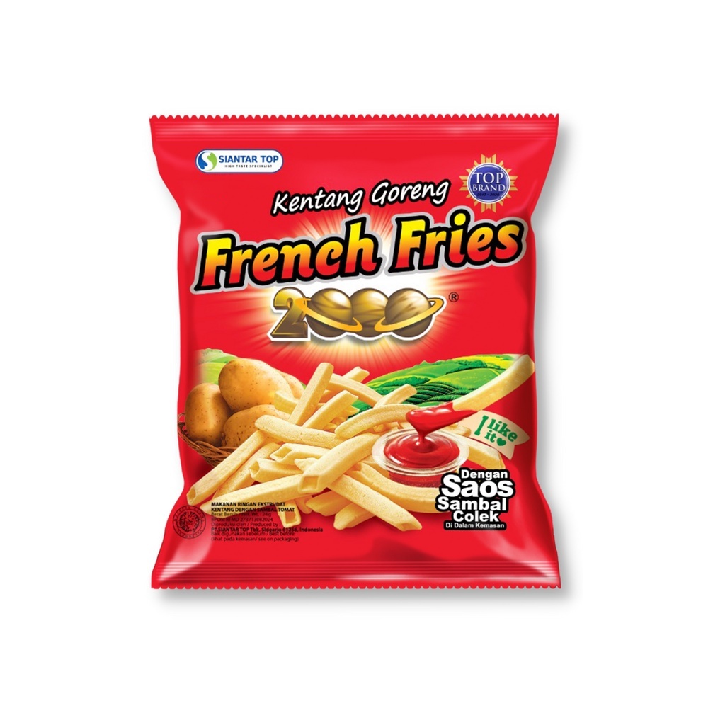 Jual FRENCH FRIES 2000 SNACK KENTANG GORENG DENGAN SAUS SAMBAL COLEK 24 ...