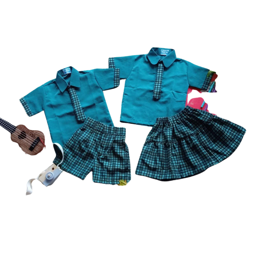 Jual Baju Anak PAUD Setelan Seragam Anak Paud Nasional Warna Tosca ...