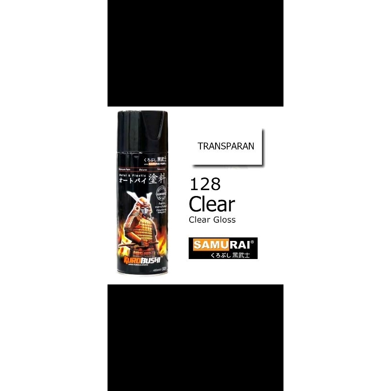 Jual Samurai paint Clear 128 Vernis 400ml | Shopee Indonesia