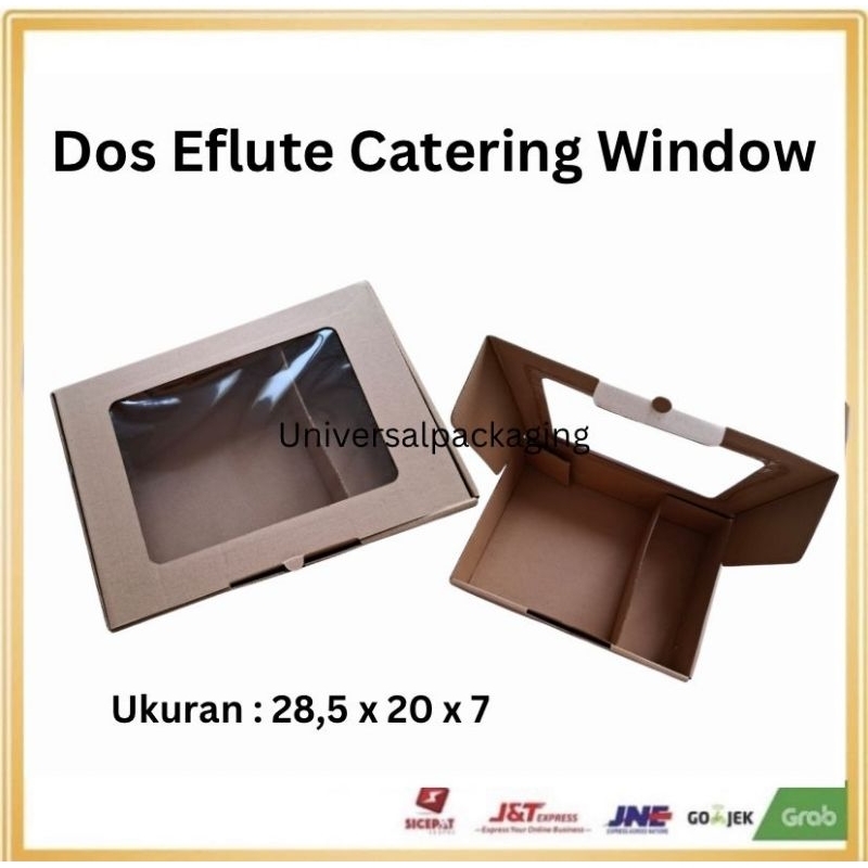 Jual Dos EFLUTE CATERING WINDOW UK 28,5x20x7 CM | Dus Karton Kotak ...