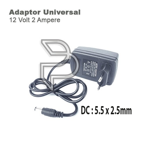 Jual Adaptor Power Supply 2A AC 220V Ke DC 12V 2 Ampere CCTV Modem Wifi ...