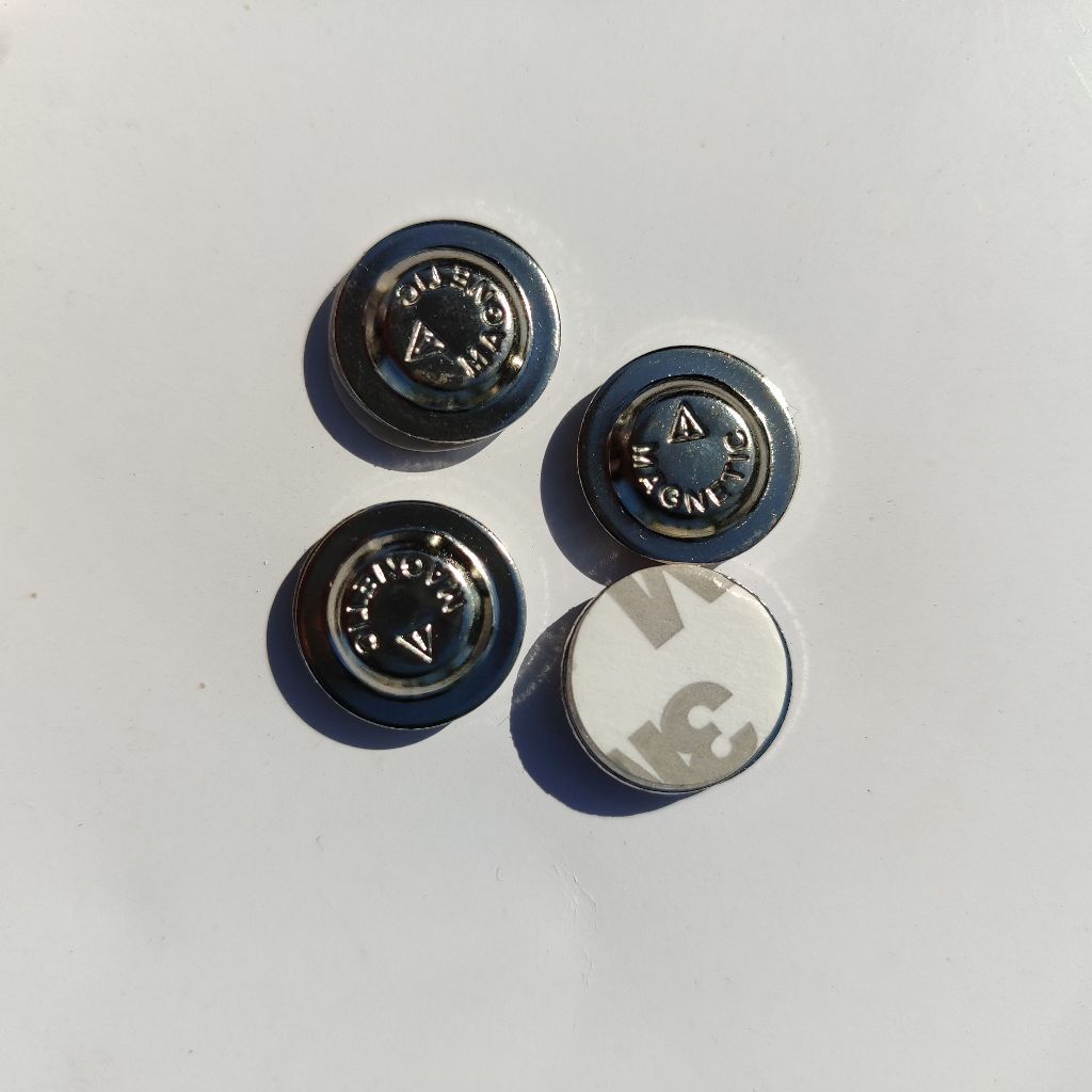 Jual Magnet Pin Bulat 20mm Name Tag Nama Lencana 2cm 2cm Magnetic ...