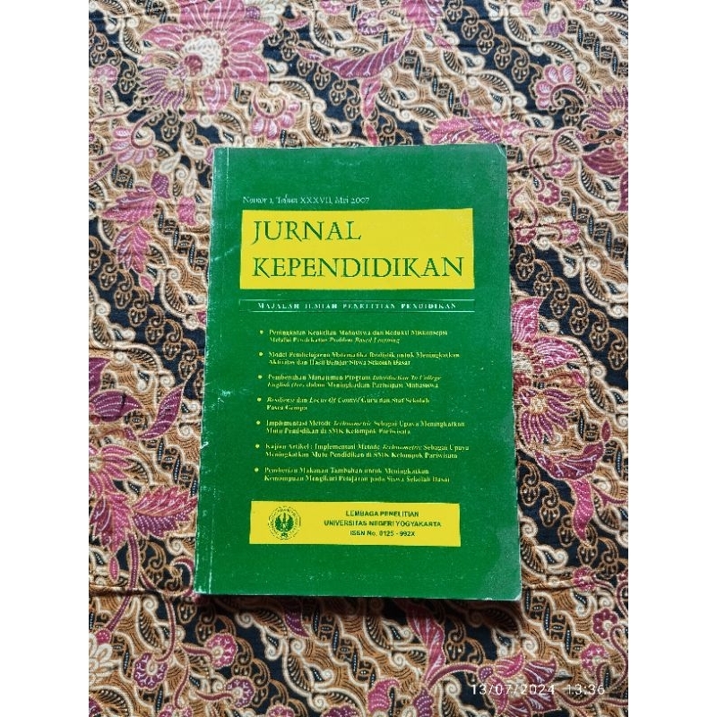 Jual Buku Jurnal, JURNAL KEPENDIDIKAN Majalah Ilmiah Penelitian Pendidikan | Shopee Indonesia