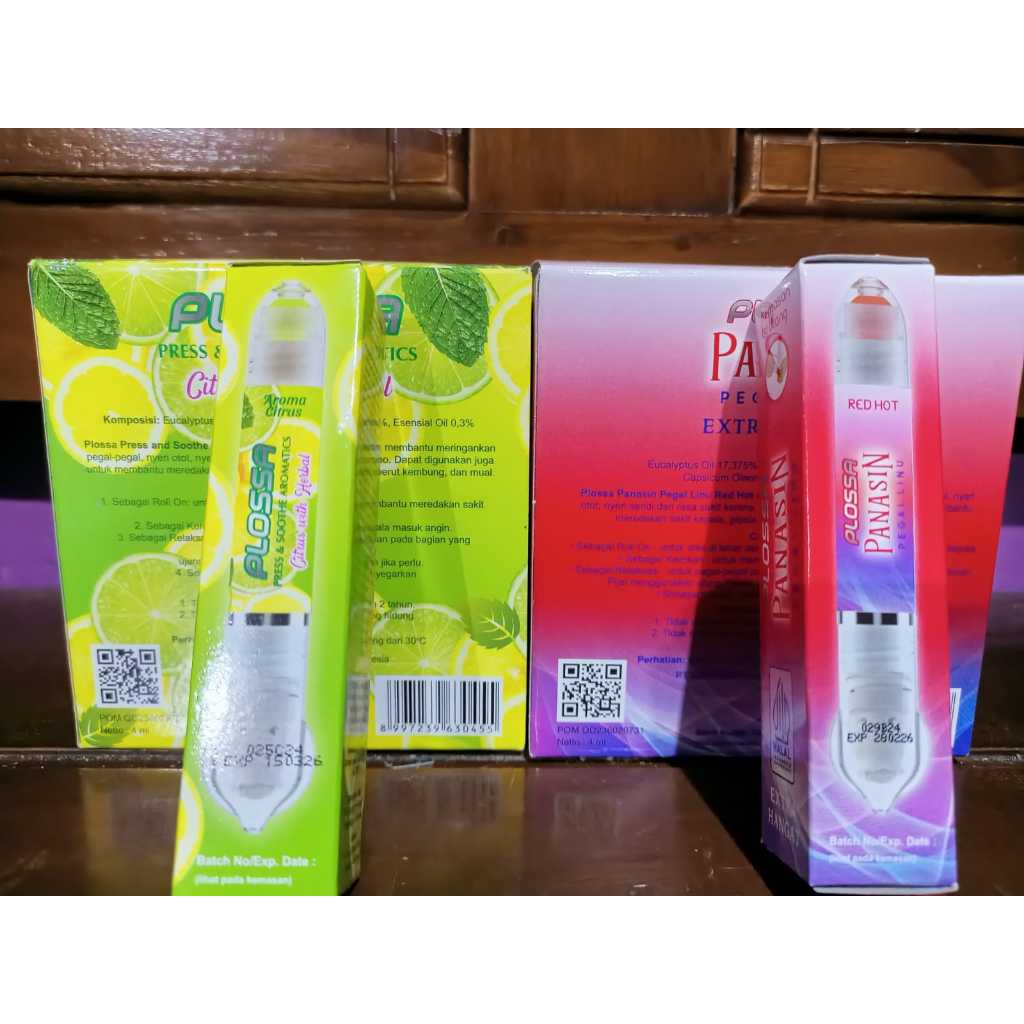 Jual Plossa Rol On Minyak Angin Therapy 5/4ml Panasin & Citrus / Isi ...