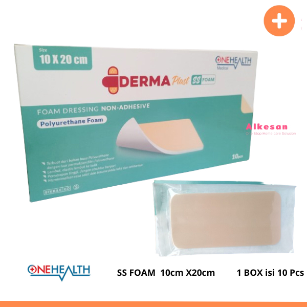 Jual Dermaplast SS Foam 10cm X 20cm Plester Wound Penutup Luka Non ...