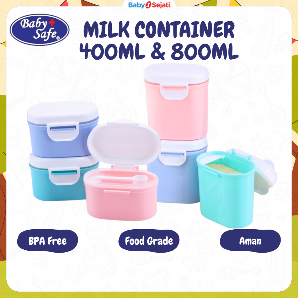 Jual Baby Safe Kotak Tempat Susu Bubuk Milk Powder Container 400ml ...