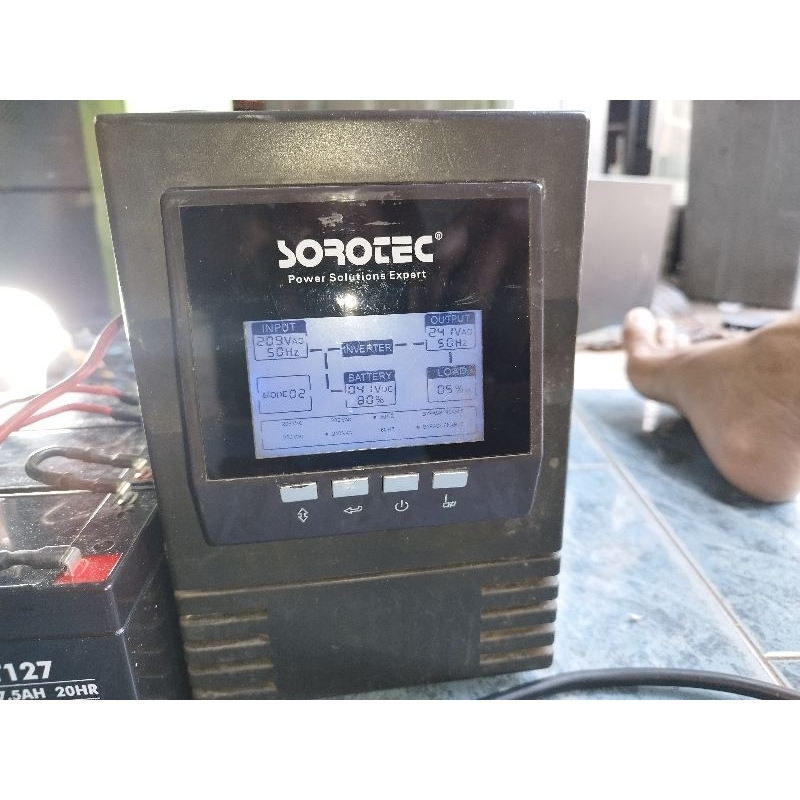 Jual ups online sorotec/ica 1kva/36v lcd. (Ica pakai trafo low freq)24v 750va/500w lebih berat ...