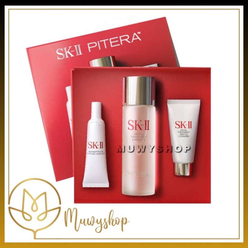 Jual SKII SK-II SK2 Pitera Ultimate aura essential Set / Ultraura Kit (FTE 75ml + Cleanser 20gr ...