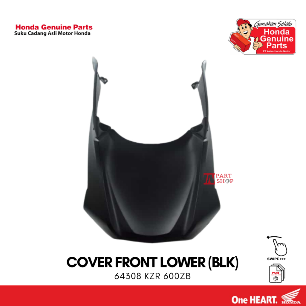 Jual Cover Dek Lumpur (Cover FR Lower) – Vario 125 FI / 64308-KZR-600ZB ...