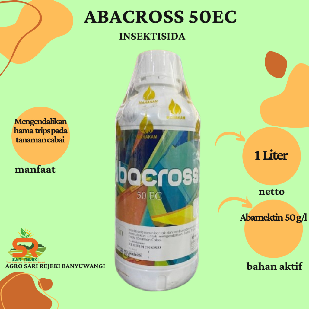 Jual ABACROSS 50EC 1LITER INSEKTISIDA ABAMEKTIN | Shopee Indonesia
