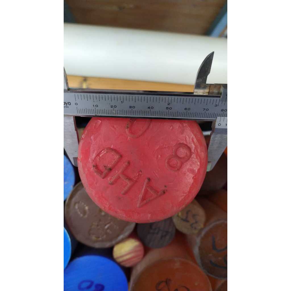 Jual PU Merah As Dia 80 mm x 500 Polyurethane Poliuretana Rod | Shopee Indonesia